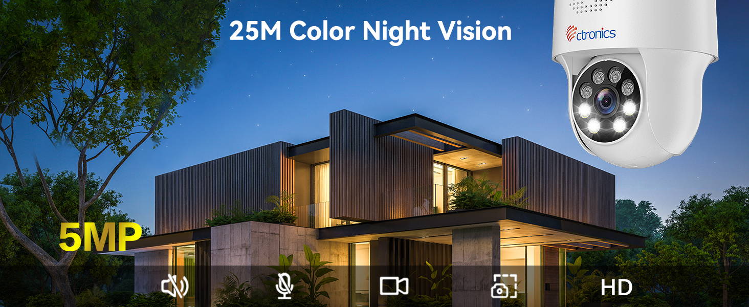 5MP PTZ 屋外監視カメラ 2.4/5 GHz WiFi IP ドームカメラ人間 5MP PTZ 屋外監視カメラ 2.4/5 GHz WiFi IP ドームカメラ人間